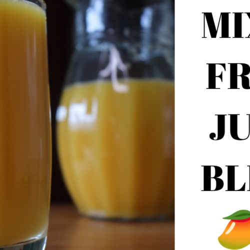 Easy Mixed Fruit Juice Recipe | Mango, Passion Fruit, Lemon & Ginger